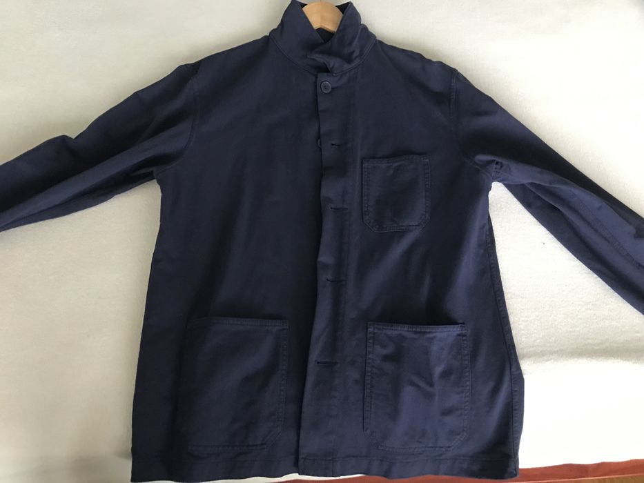 Uniqlo Uniqlo Blue Washed Jersey Overshirt Jacket | Grailed