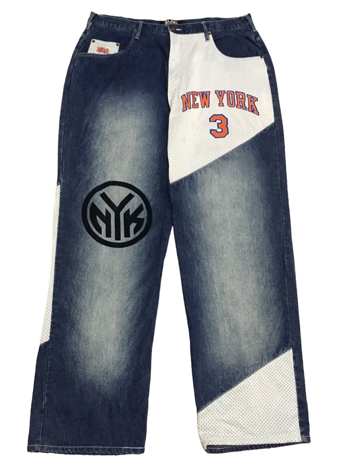 Designer × Streetwear × Vintage Rare Design Vintage UNK Denim NBA New ...