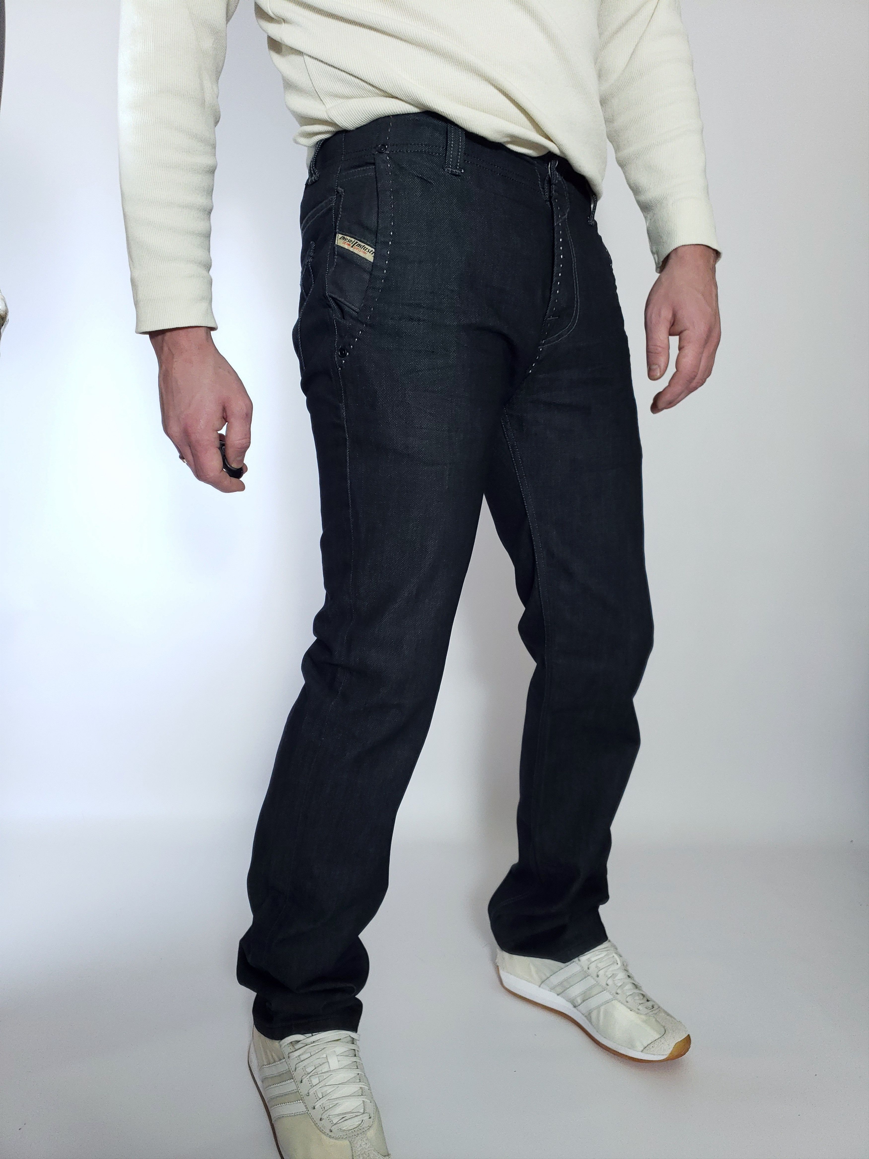 Diesel Italy DIESEL INDUSTRY Mens Revick Dark Blue Jeans Straight | Grailed