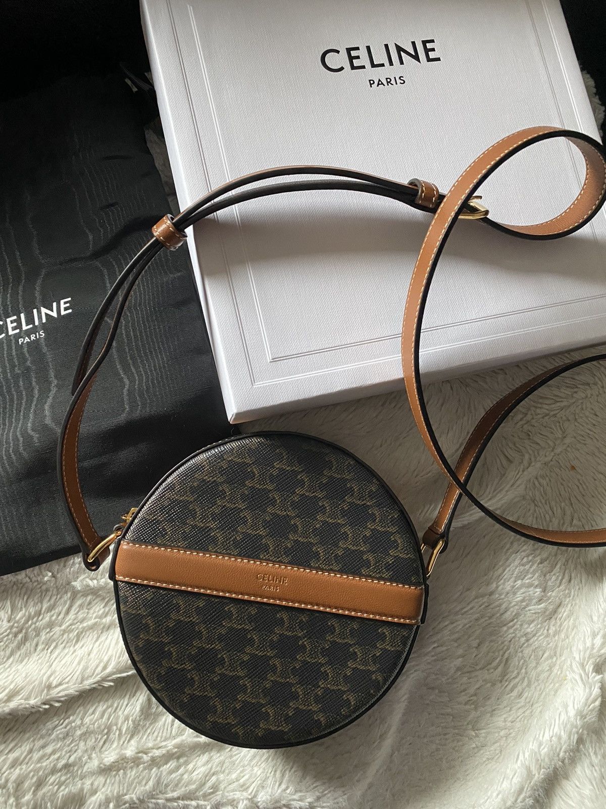 Celine Authentic Celine Round Bag Crossbody New | Grailed