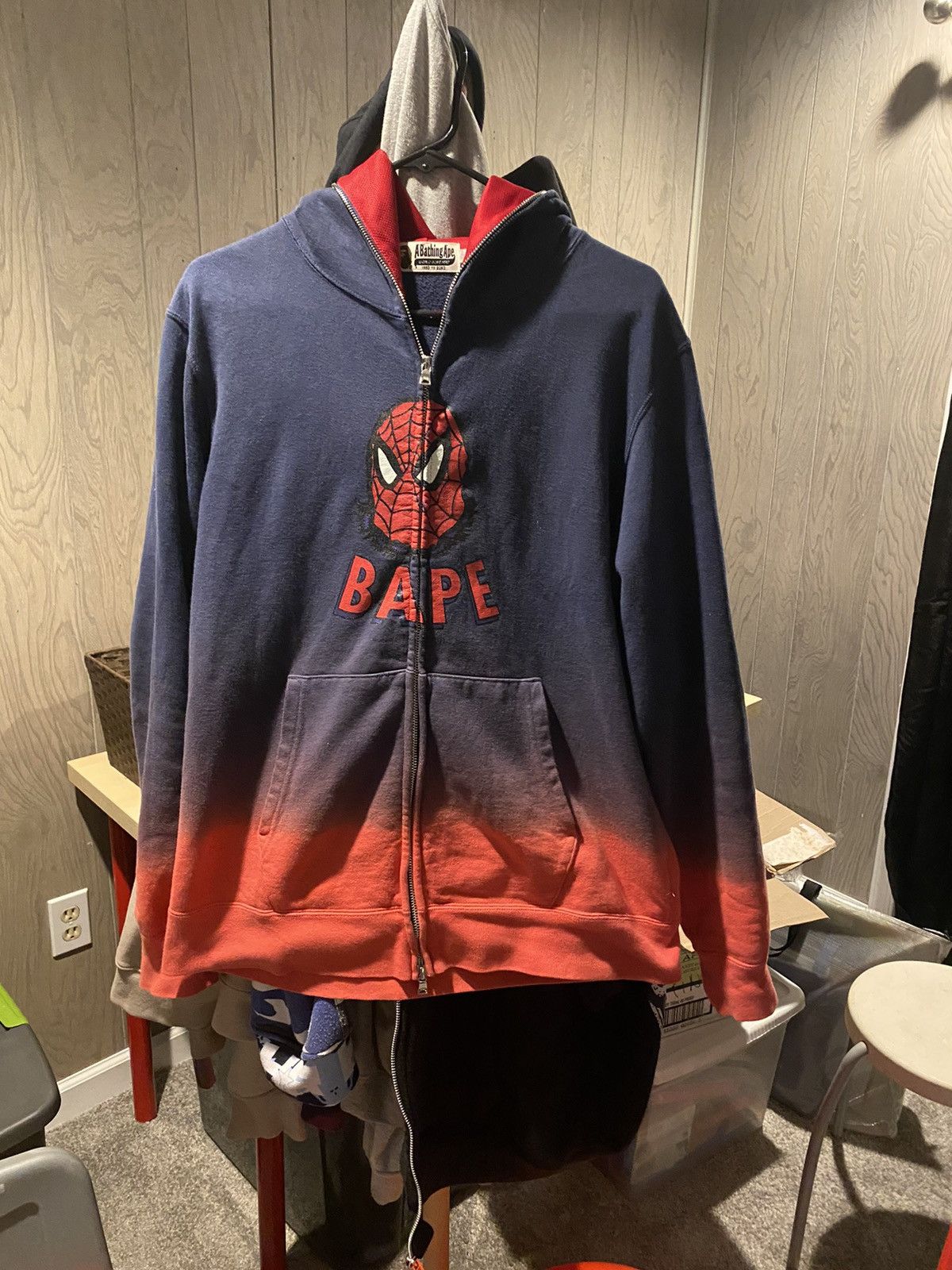 Bape Bape x MARVEL COMICS Spider-Man Fullzip | Grailed