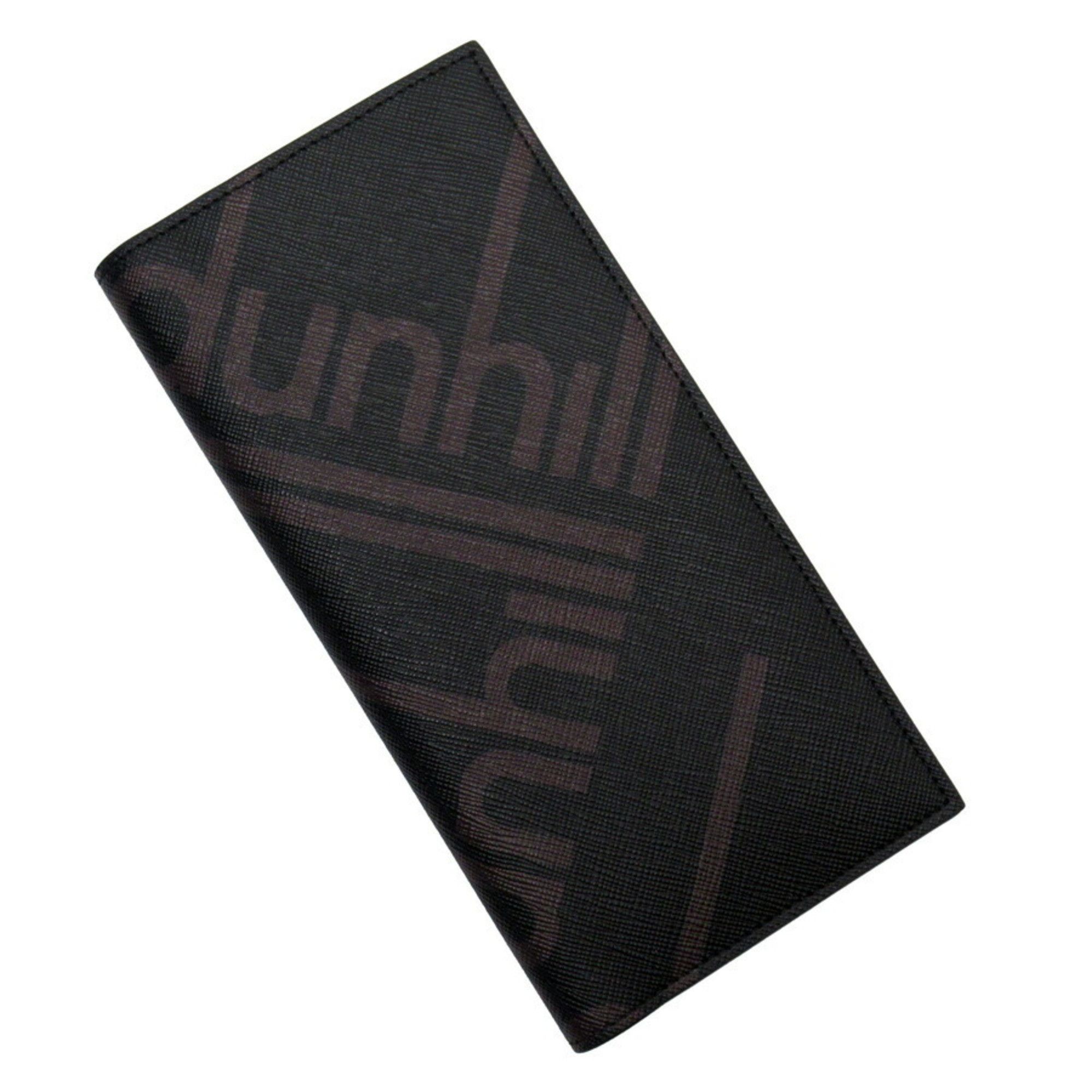 Alfred Dunhill Dunhill dunhill Bi-fold long wallet Black leather | Grailed