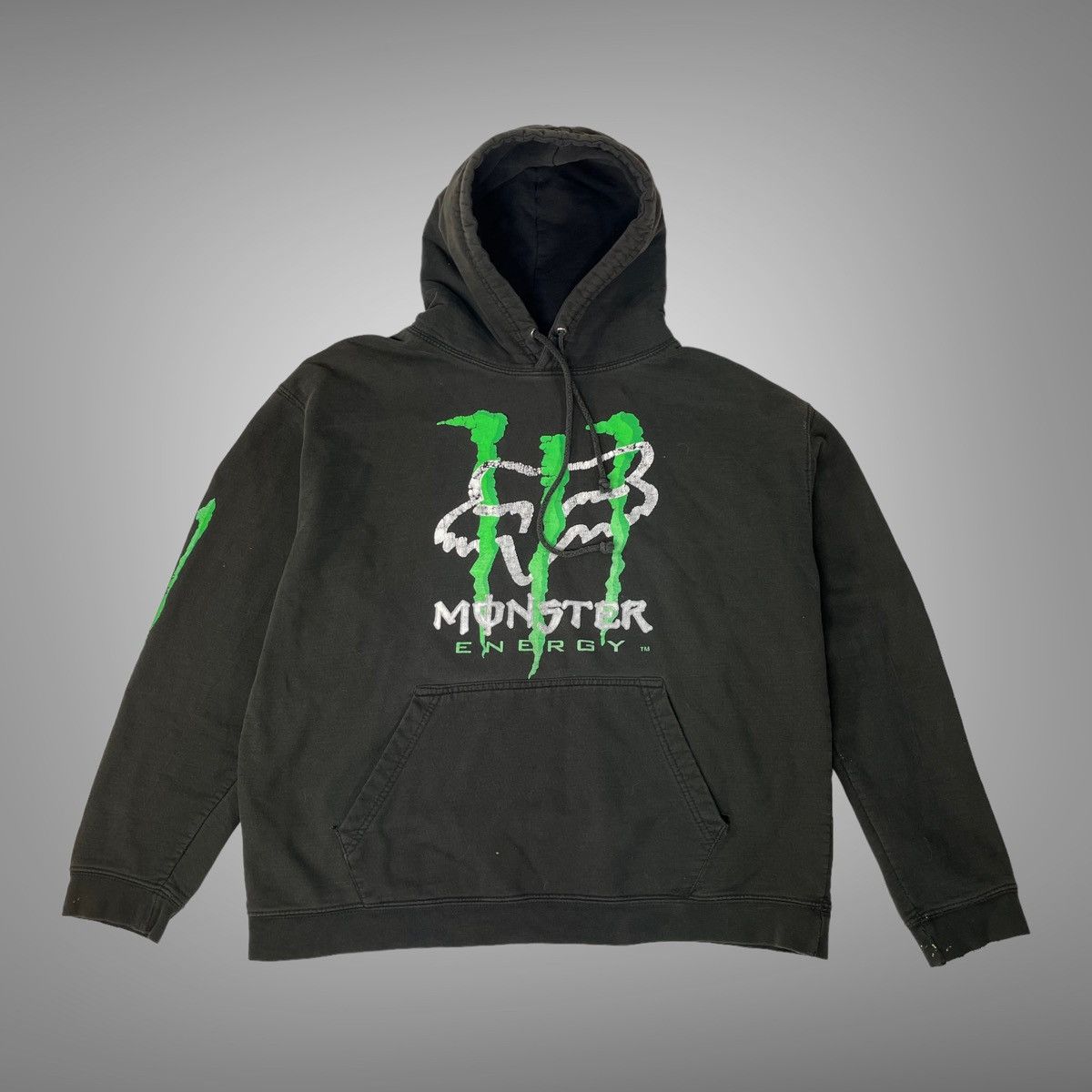 Very Rare × Vintage Vintage y2k monster energy fox racing hoodie | Grailed