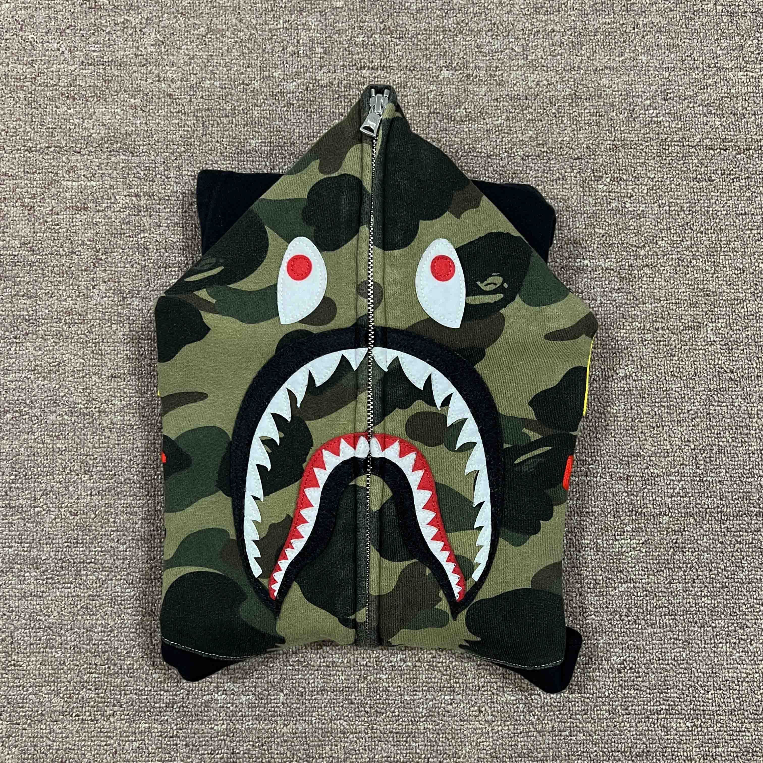 Bape Bape PONR Camo Shark Hoodie | Grailed