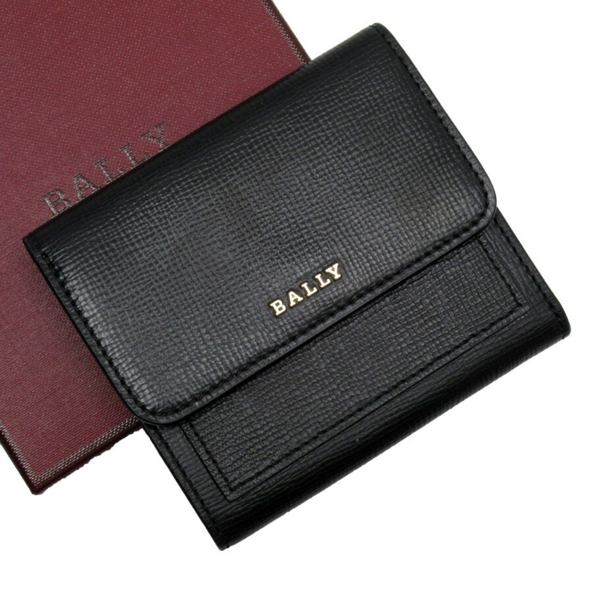 Bally Bally tri-fold wallet black beige leather | Grailed