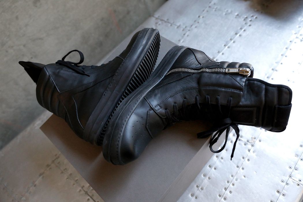 Rick Owens Triple Black Geobasket | Grailed