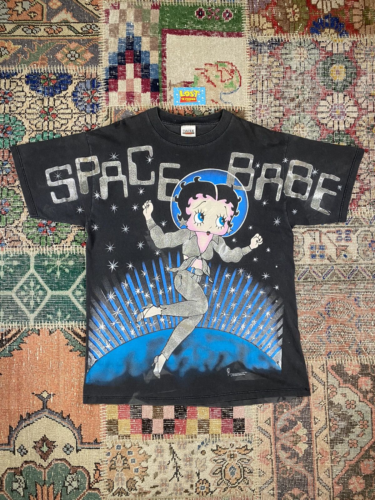 Vintage 1995 Vintage Space Betty Boop Cosmic Babe Pin Up Girl Tee | Grailed