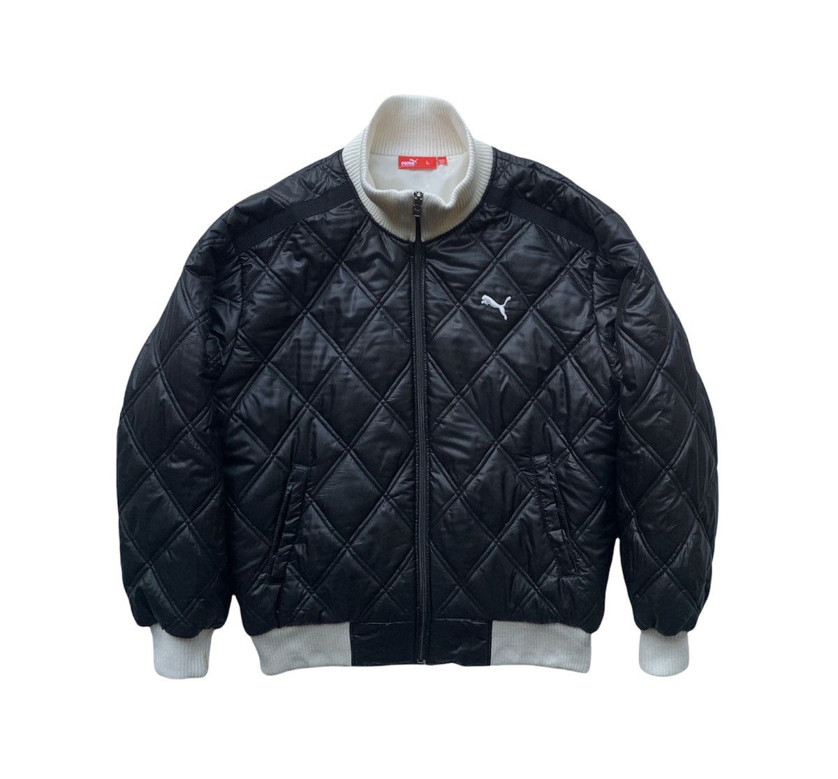 Puma 🔥Puma Bomber Design Diamond Quilted Puffer Jacket | Grailed