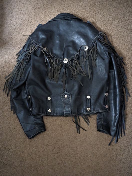 Vintage Vintage Tassel Leather Jacket | Grailed