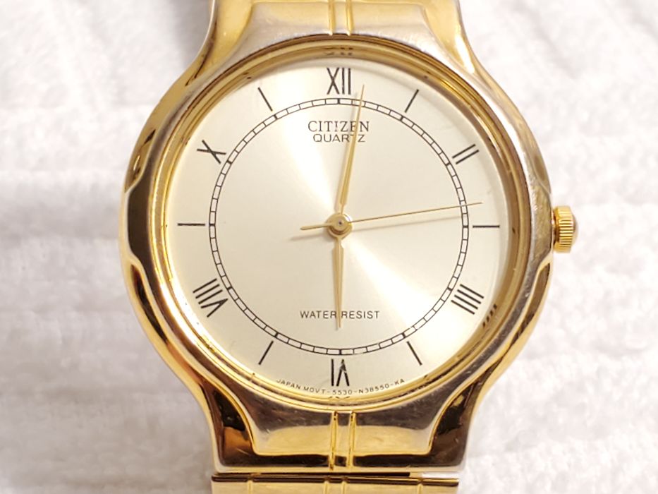 Citizen Vintage Citizen Gold Tone Quartz Watch Roman Numerals | Grailed