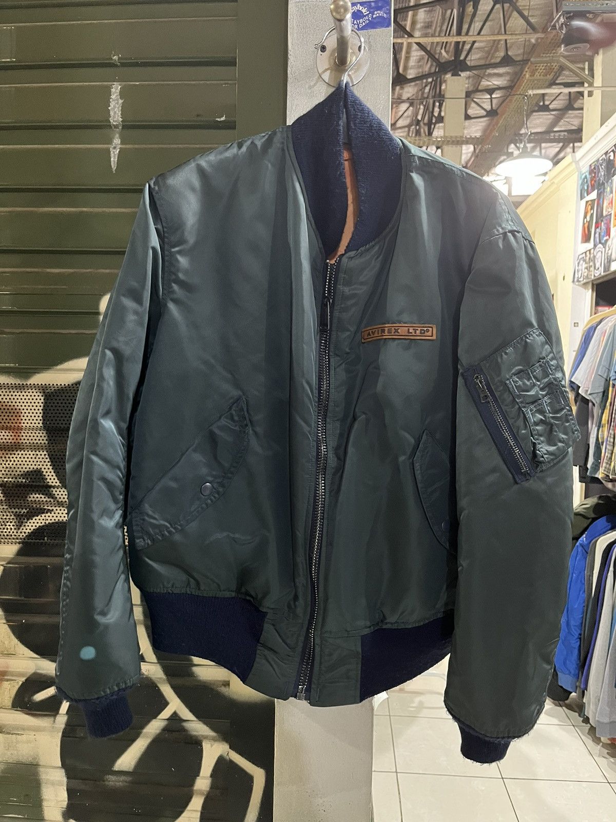 Avirex × Vintage AVIREX BOMBER JACKET FLYER’S MAN INTERMEDIATE RARE | Grailed