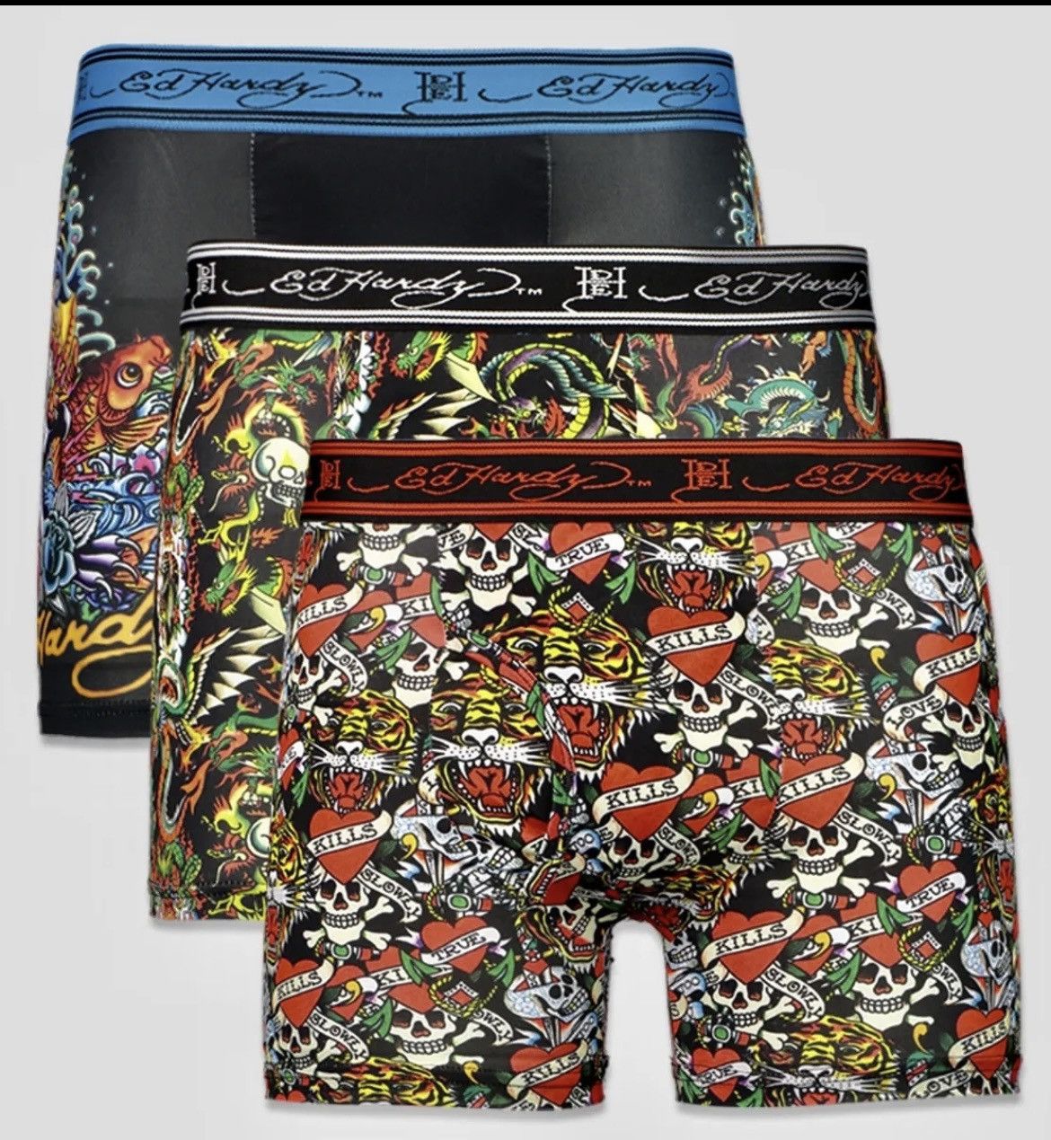 Ed Hardy Ed Hardy 3 pack performance boxer briefs Large | Grailed