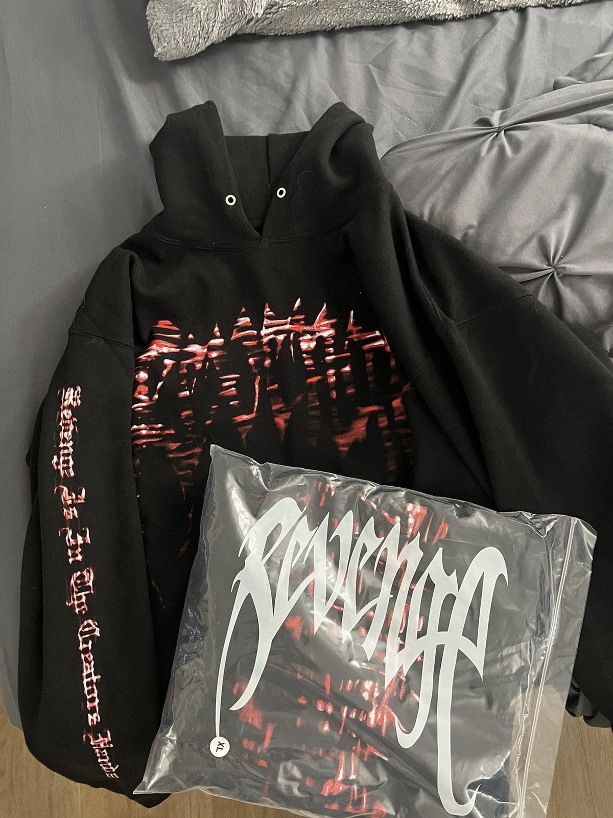 Revenge Revenge Moonlight Red Hoodie | Grailed