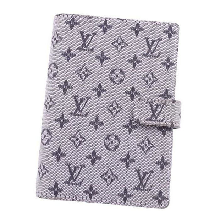 Louis Vuitton Louis Vuitton Notebook Cover Monogram Minilan Navy Canvas ...