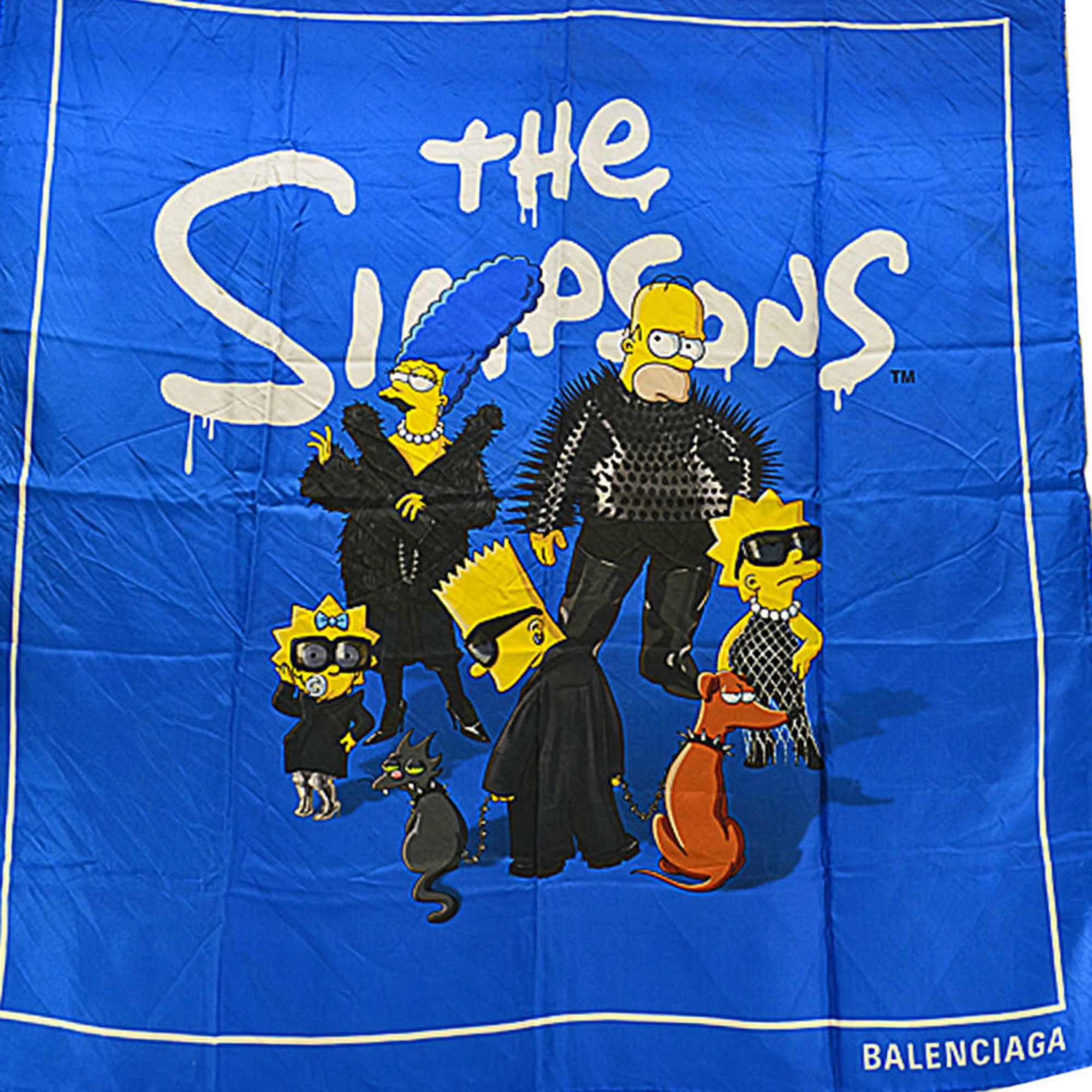 Balenciaga Balenciaga scarf 2022 S/S The Simpsons collaboration royal ...