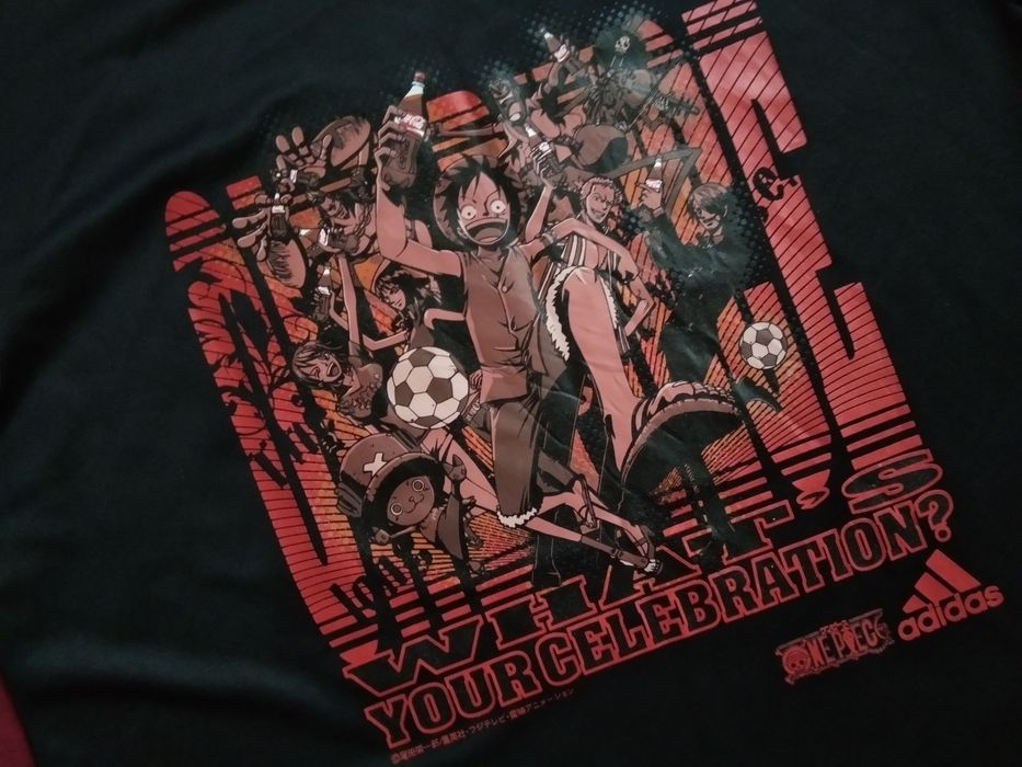 Adidas Adidas x Coca Cola Coke x One Piece tshirt jersey World Cup ...