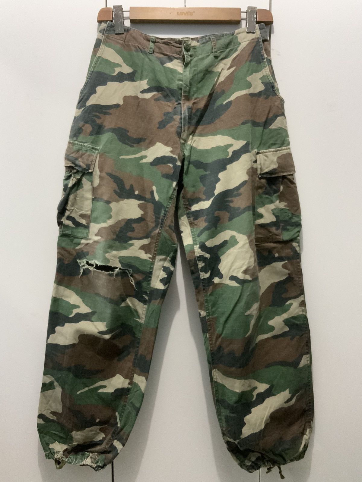 Military Distressed Tactical Combat Military Cargo Pant | Grailed