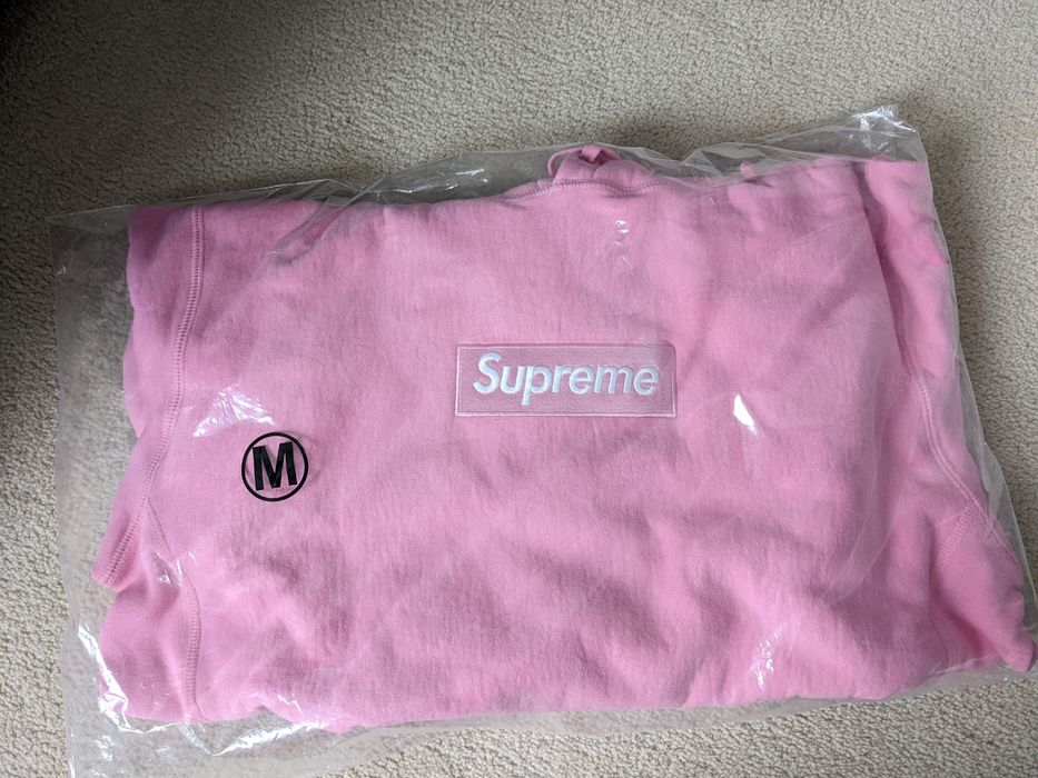 Supreme Pink Supreme BOGO Hoodie | Grailed
