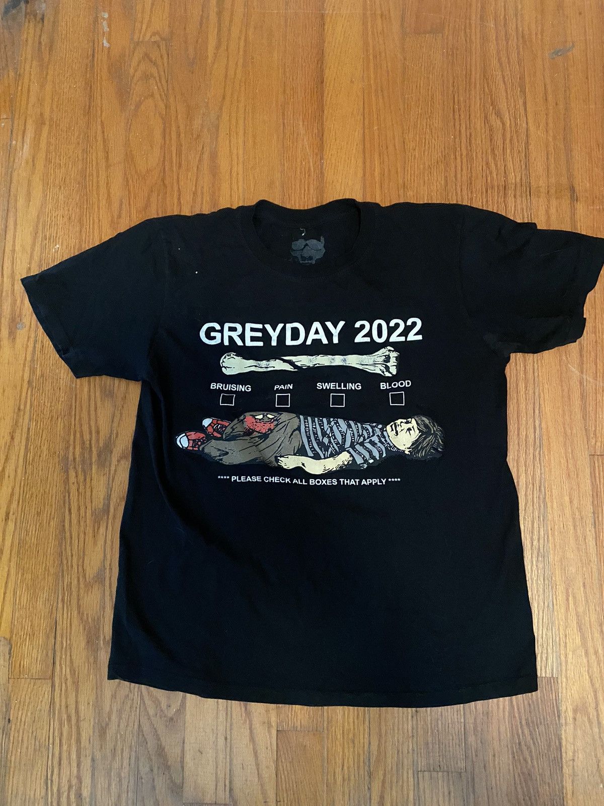 Streetwear GreyDay Tour 2022-Broken Bone Tee | Grailed