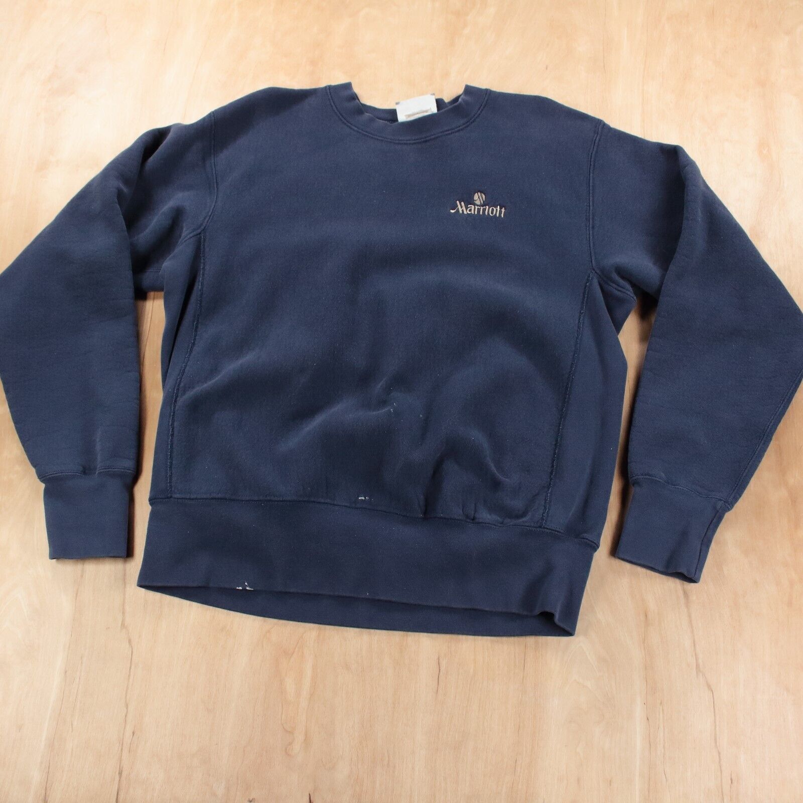 Lee vtg 90s usa made sweatshirt LARGE marriott lee cross grain reverse ...