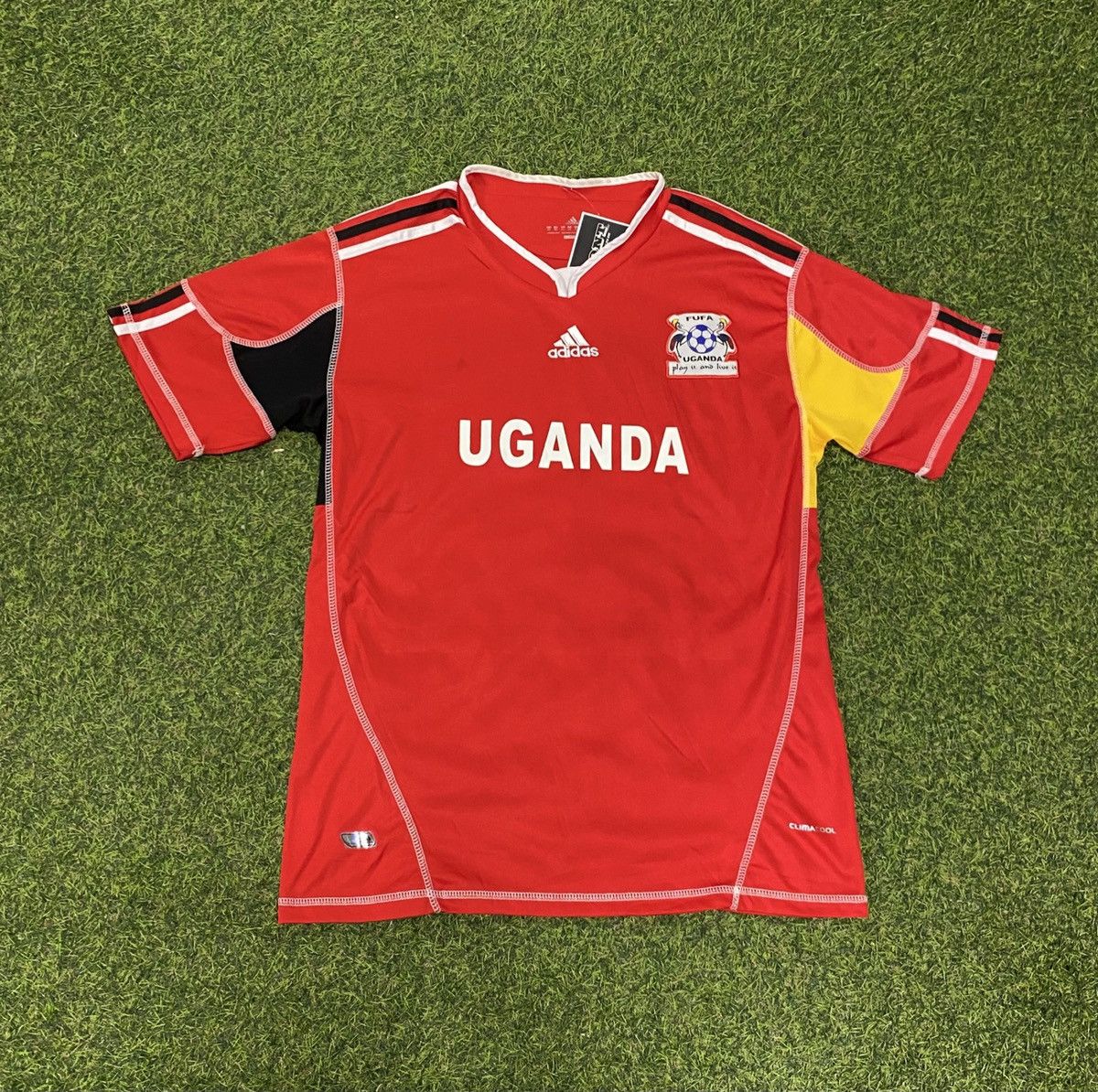 Adidas × Soccer Jersey × Vintage Y2K Adidas Uganda Soccer Jersey Kit ...