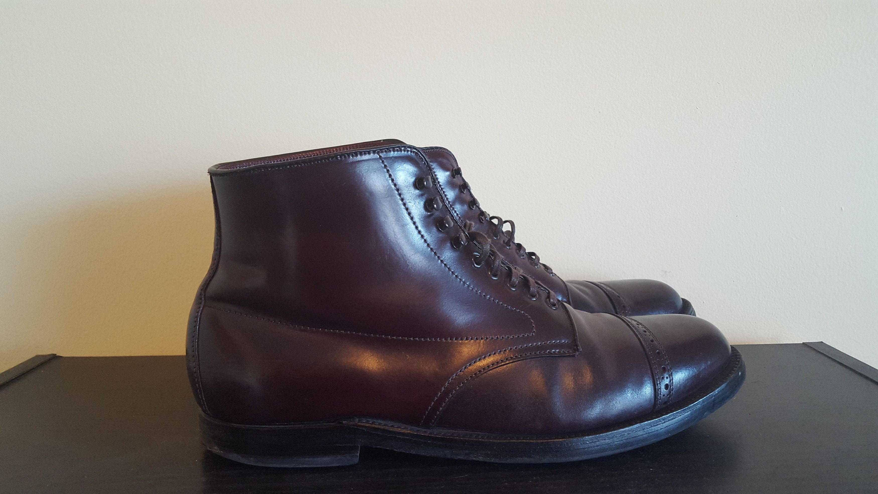 Alden × J.Crew Shell Cordovan Cap Toe Boots | Grailed