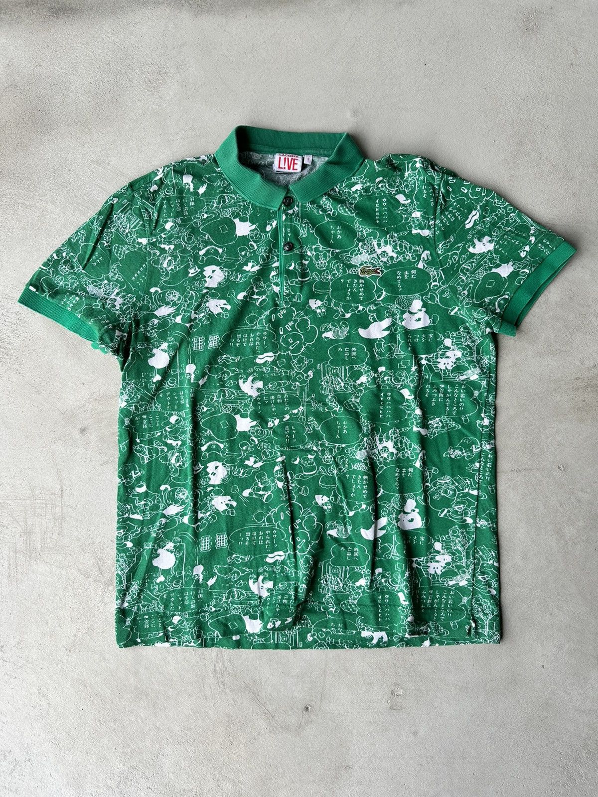 Japanese Brand × Lacoste Lacoste Live L!ve Osamu Tezuka Polo Shirt ...