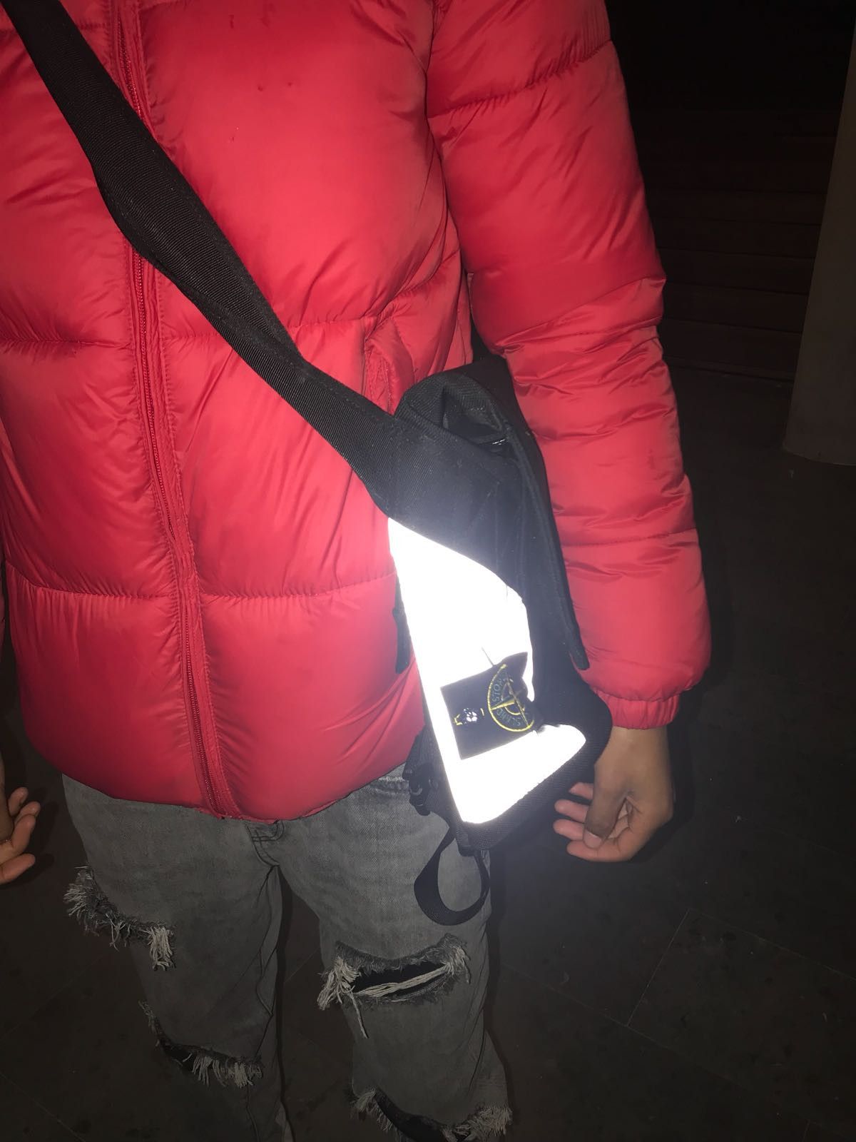 Stone Island Stone Island Shoulder Bag (Black) + Receipt | Grailed