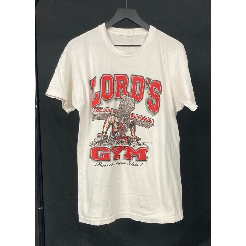 Vintage Lords Gym Vintage Shirt Size L 1987 Vintage Tee Religious | Grailed