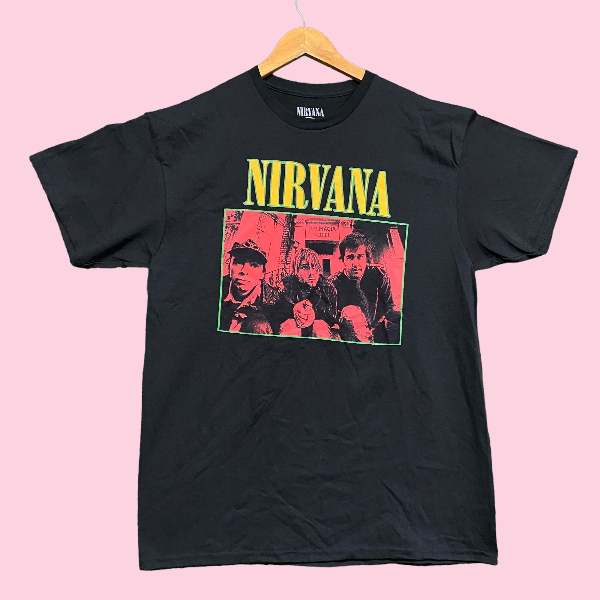 Nirvana Nirvana Nevermind Promo Red Grunge Poster Tee M | Grailed