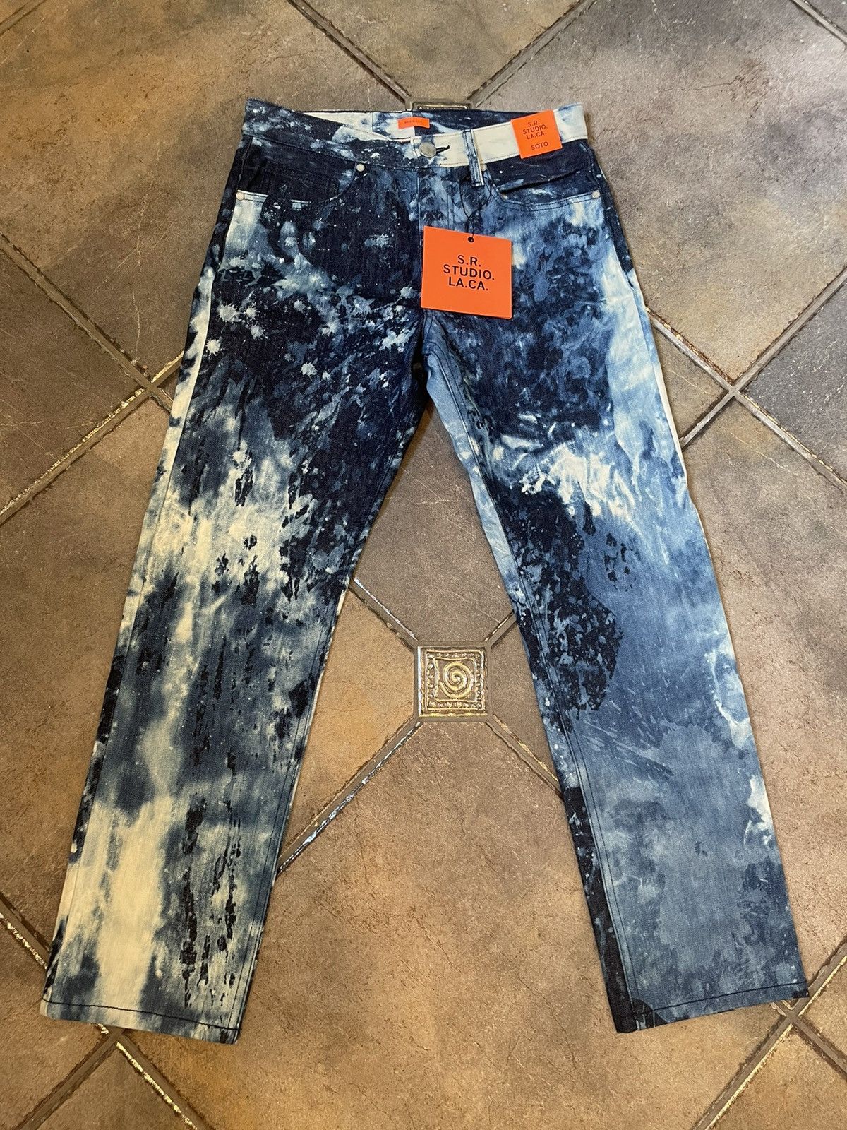 Sterling Ruby Sterling Ruby hand bleached indigo denim | Grailed
