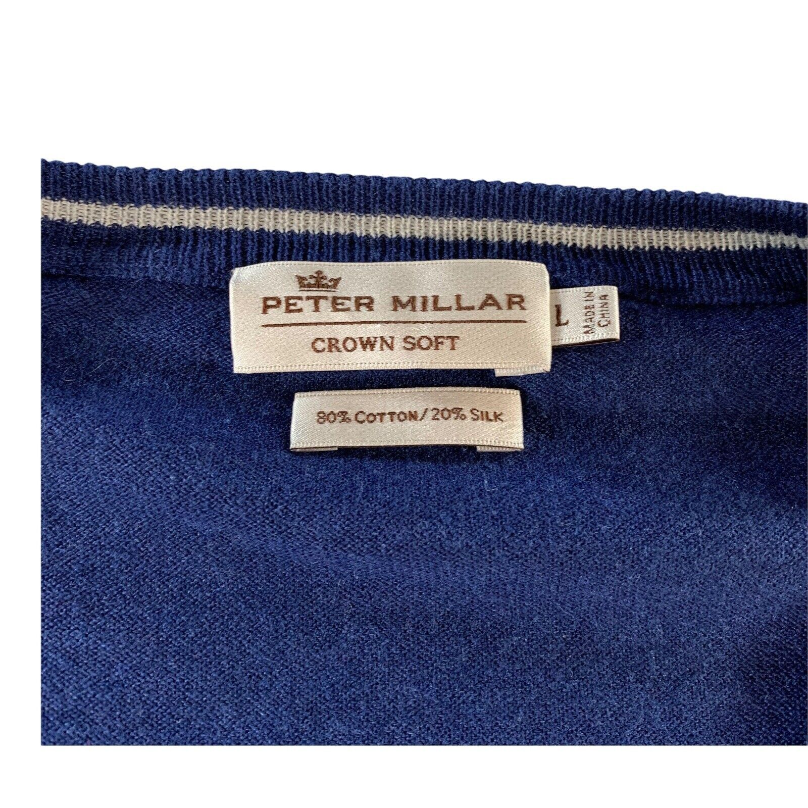 Peter Millar Peter Millar Men's Crown Soft Cotton/Silk V-Neck Pullover ...