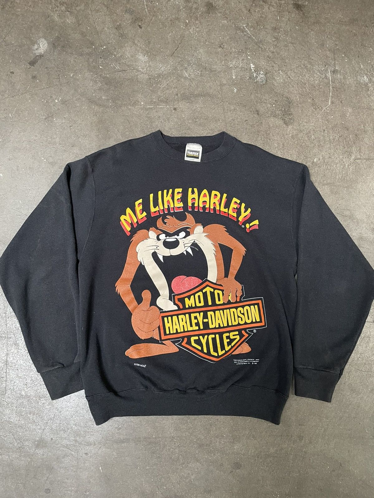 Vintage Vintage Harley Davidson Taz Crewneck | Grailed