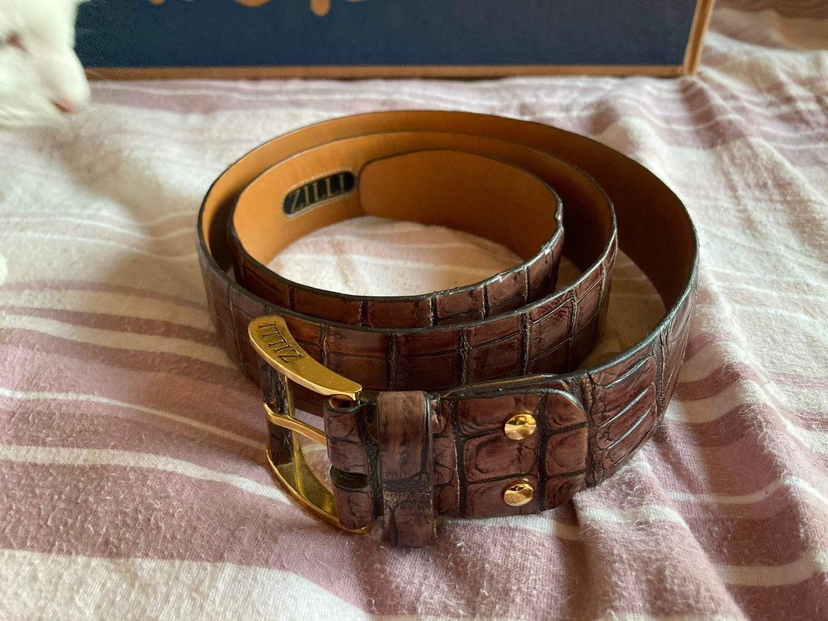 Zilli Zilli Brown leather belt. | Grailed