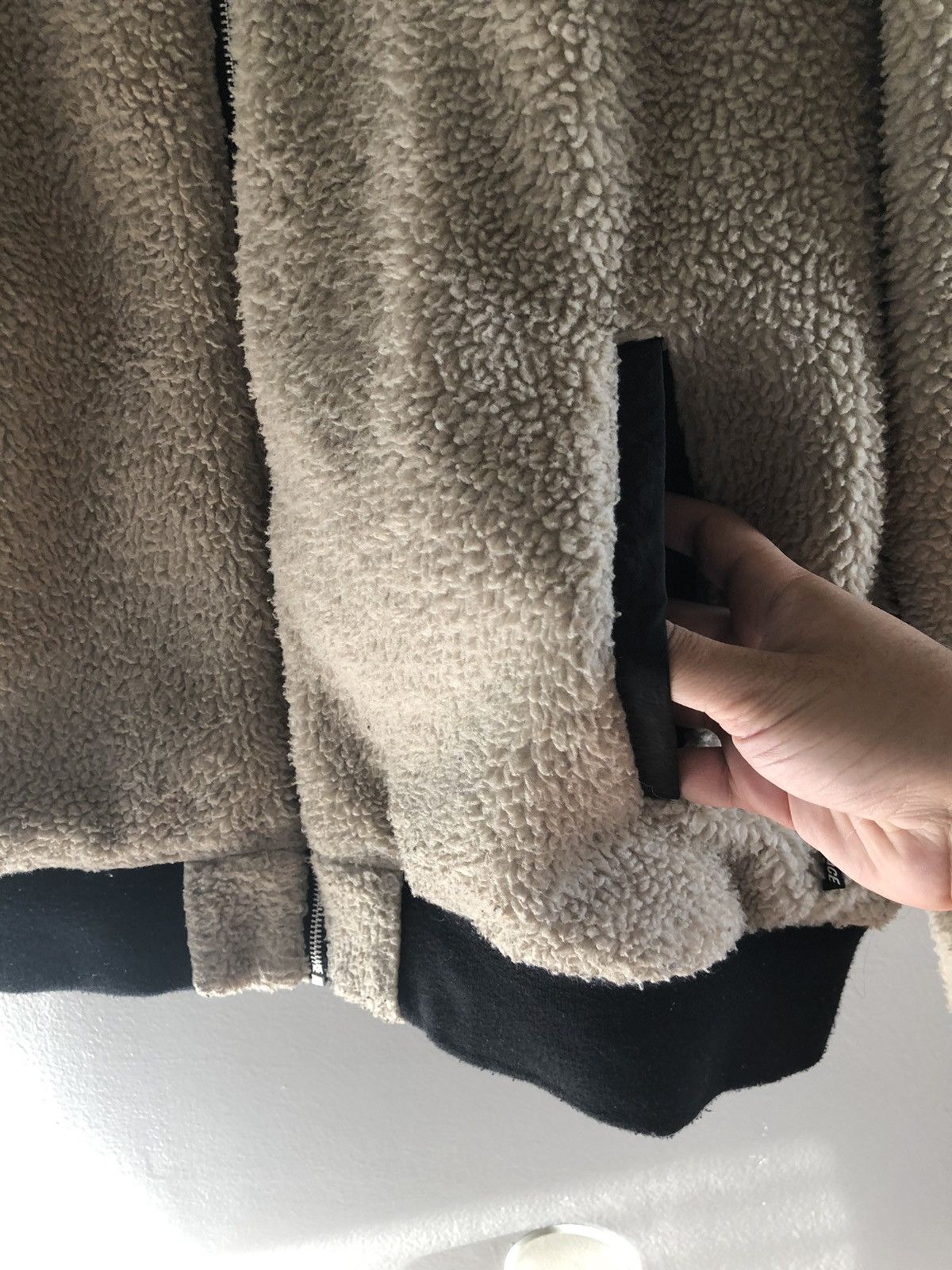 Palace Palace Reverso Reversible Fleece Sherpa Bomber Logo Jacket | Grailed