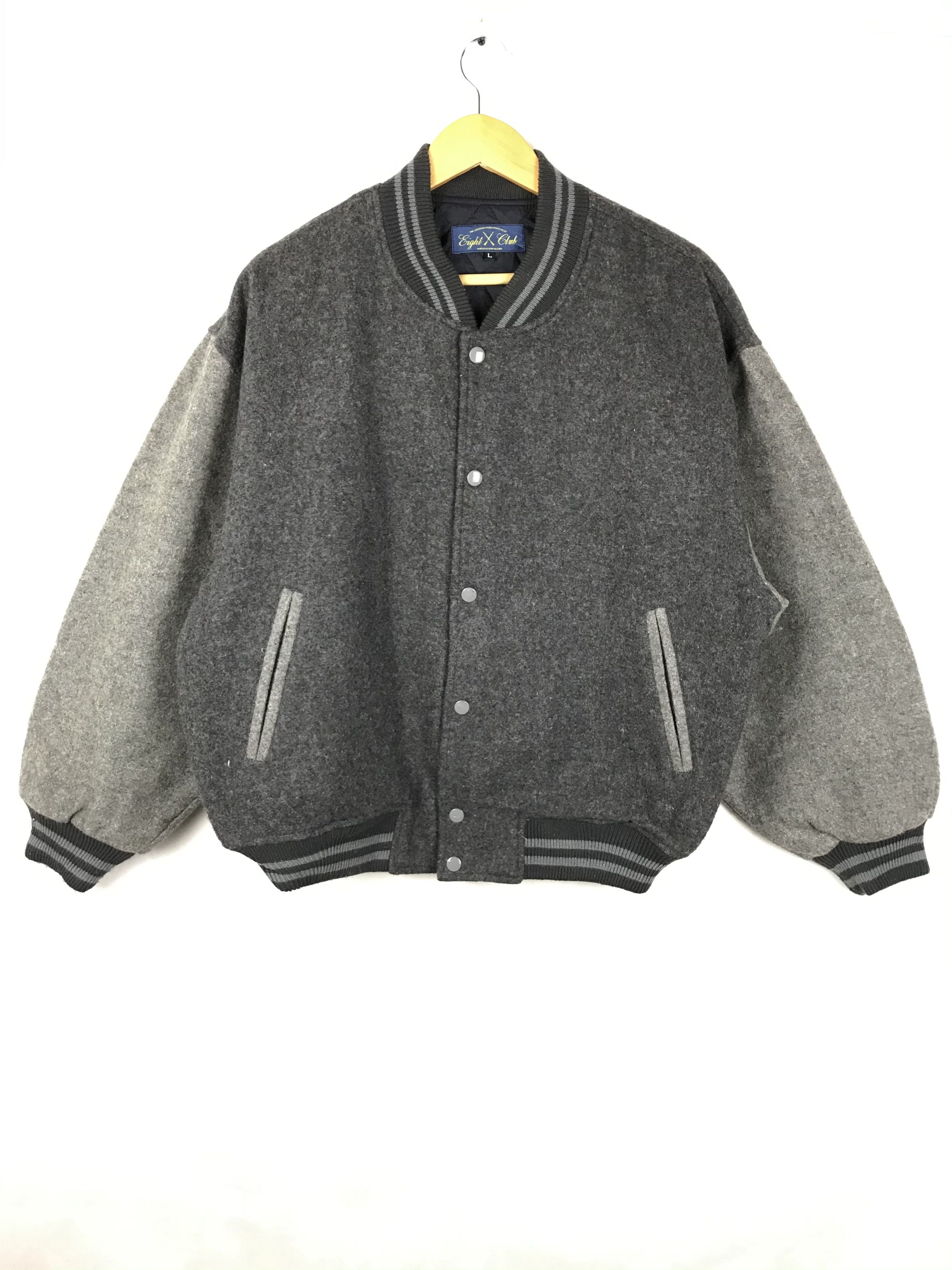 Vintage Vintage Eight X Club Varsity Jacket Wool Cashmere | Grailed