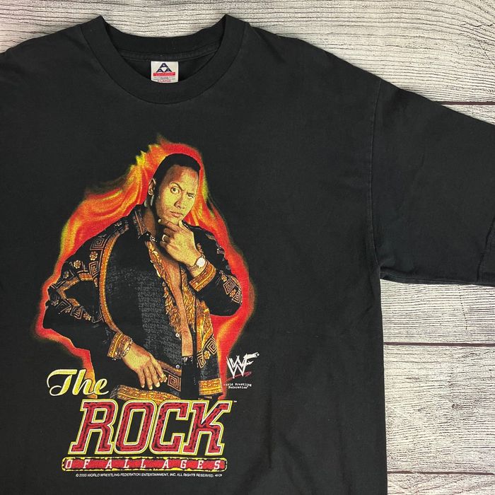 Alstyle Vintage 2000 The Rock WWE Wrestling T-shirt | Grailed