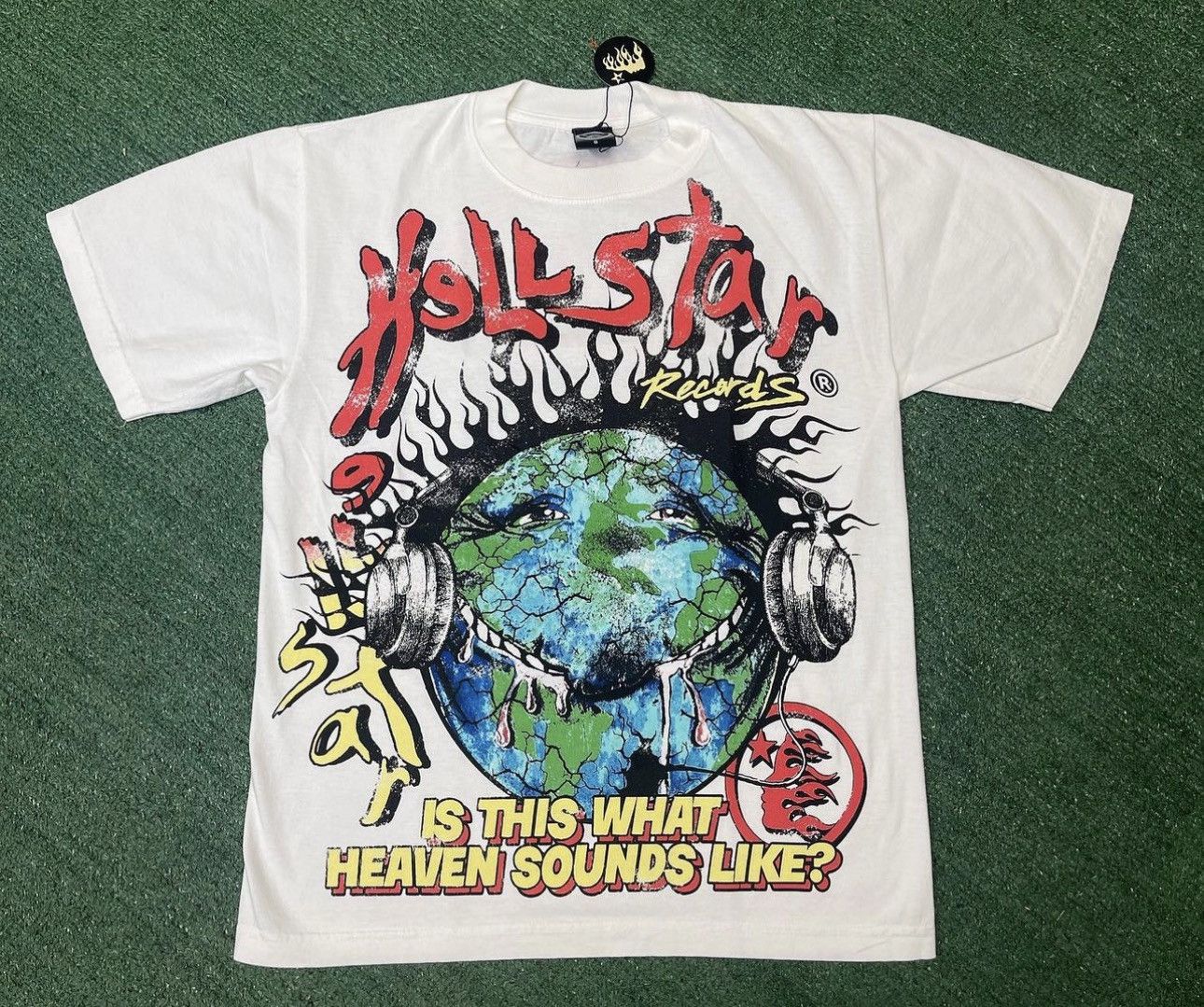 Designer × Streetwear Hellstar Studios Heaven On Earth T-Shirt Vintage ...