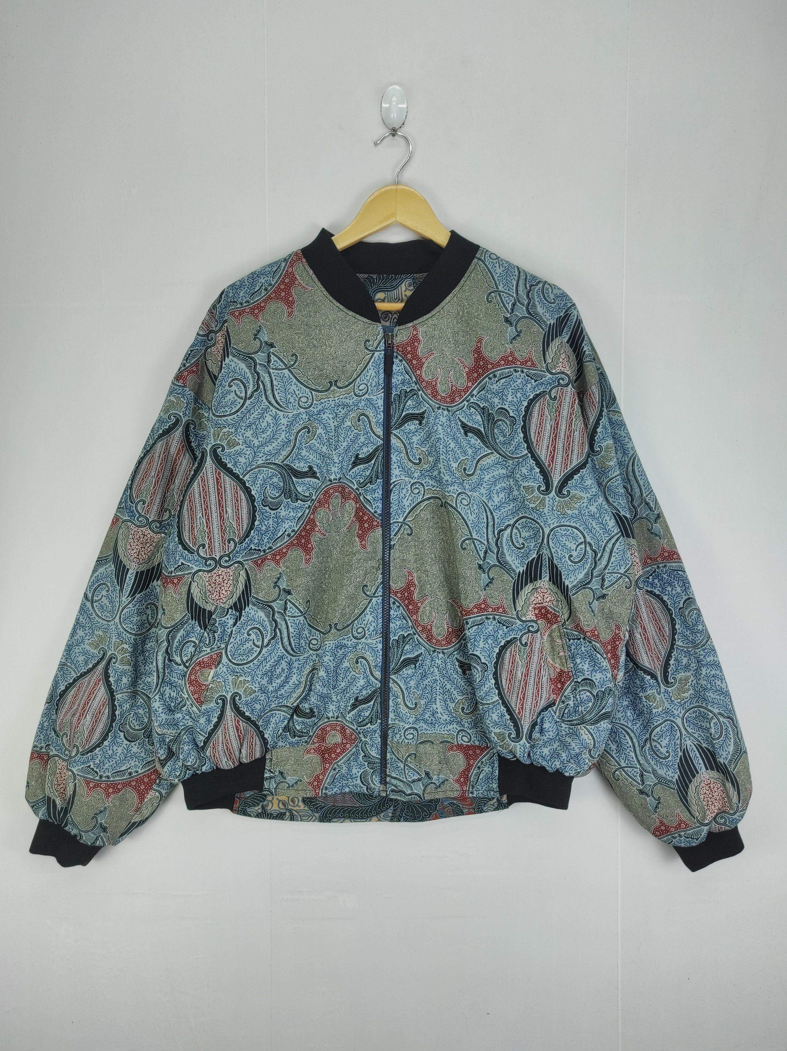 Bomber Jacket × Print All Over Me × Vintage Vintage Reversible Bomber ...