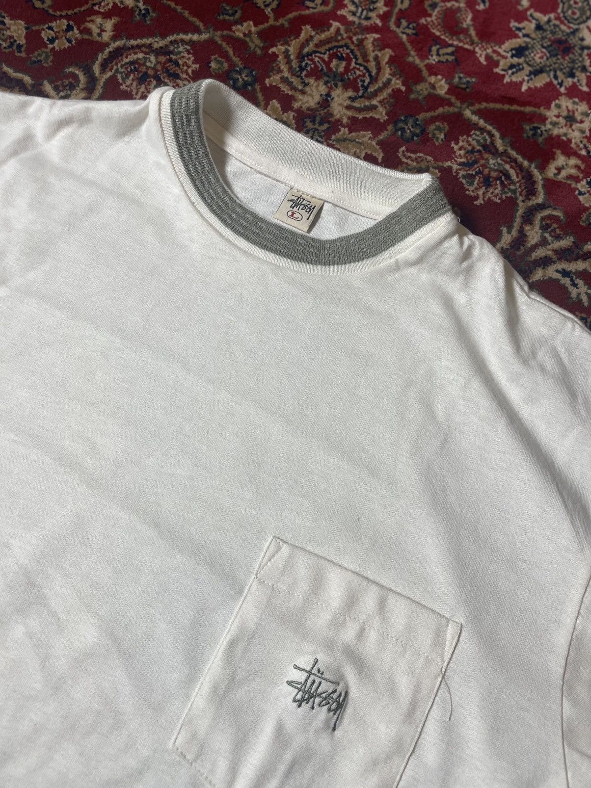 Vintage Vintage stussy ringer t-shirt | Grailed
