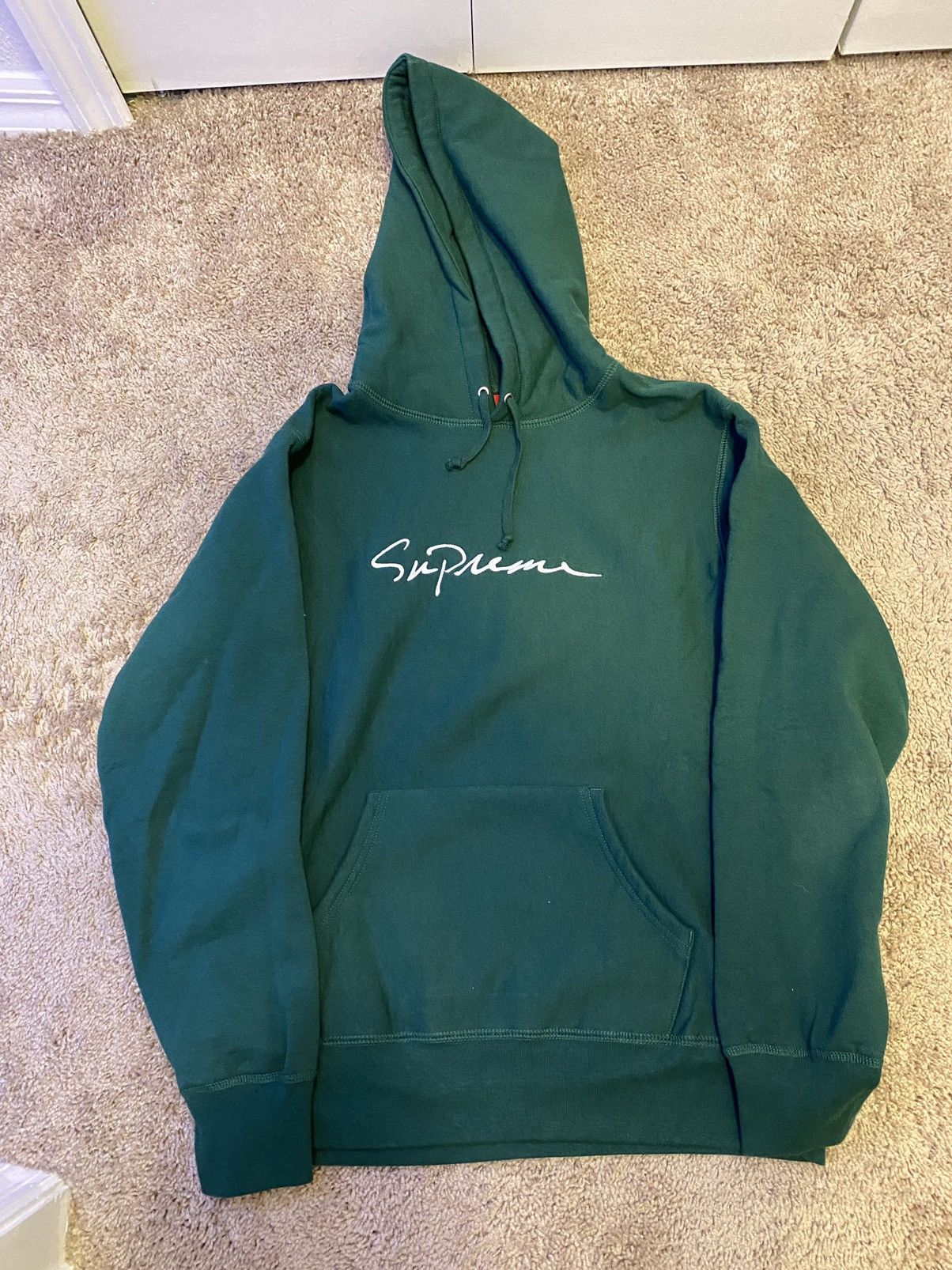 Supreme Supreme Script Hoodie | Grailed