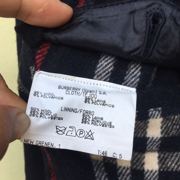 Burberry Burberry London Herringbone Wool Coat Made in Spain | Grailed