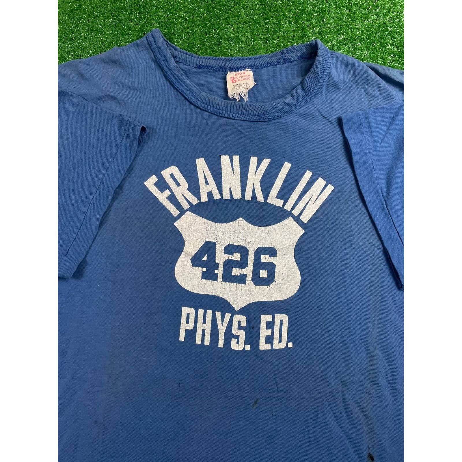 Made In Usa × Vintage Vintage 60s Franklin High School Phys Ed Shirt ...