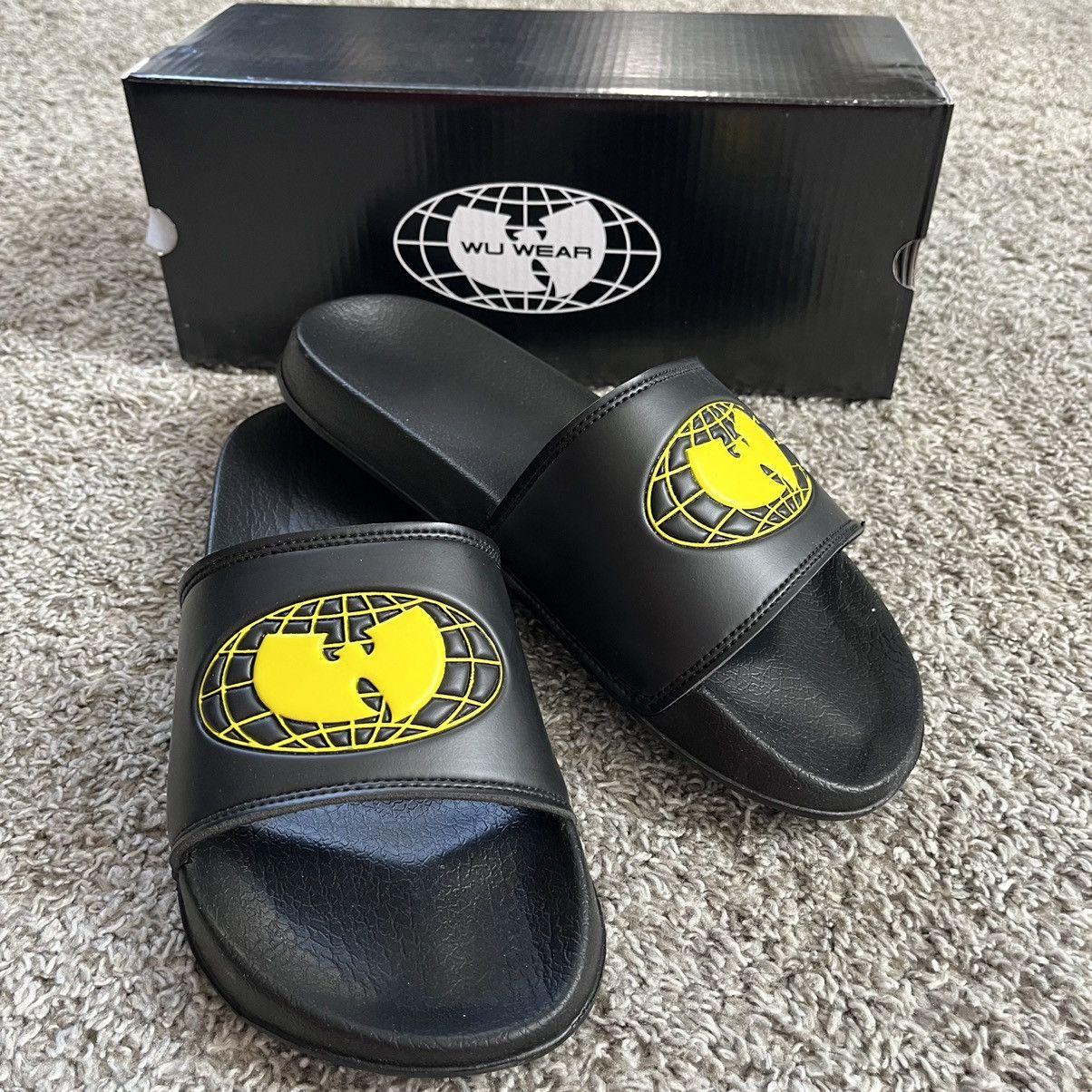 Wu-Tang Clan Wu-Wear Slides Size 8 Wu-Tang Rare Shoes Sandals Gza Rza ...