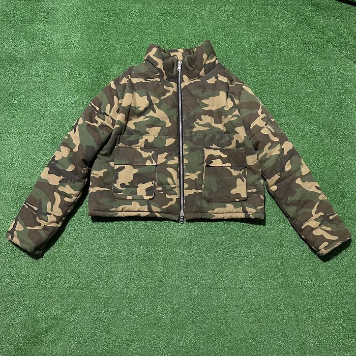 MNML Mnml cropped puffer jacket camo | Grailed