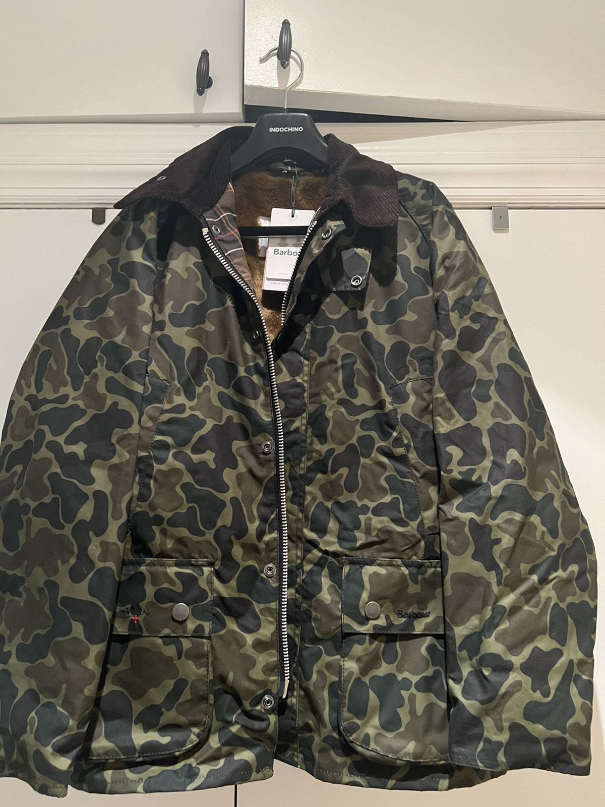 Barbour × Noah NOAH X BARBOUR BEDALE DUCK CAMO WAXED JACKET | Grailed