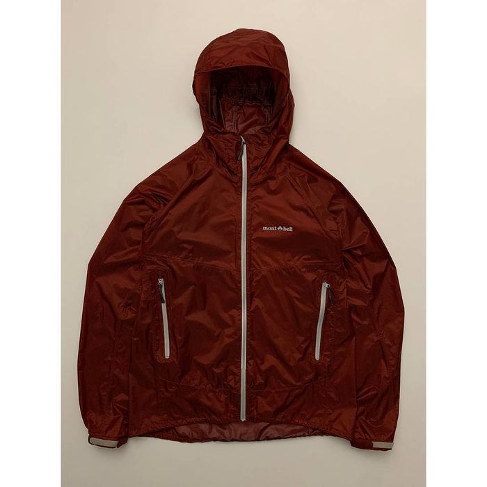 Montbell Montbell Japan Taped-Seam Versalite Burgundy Rain Jacket | Grailed