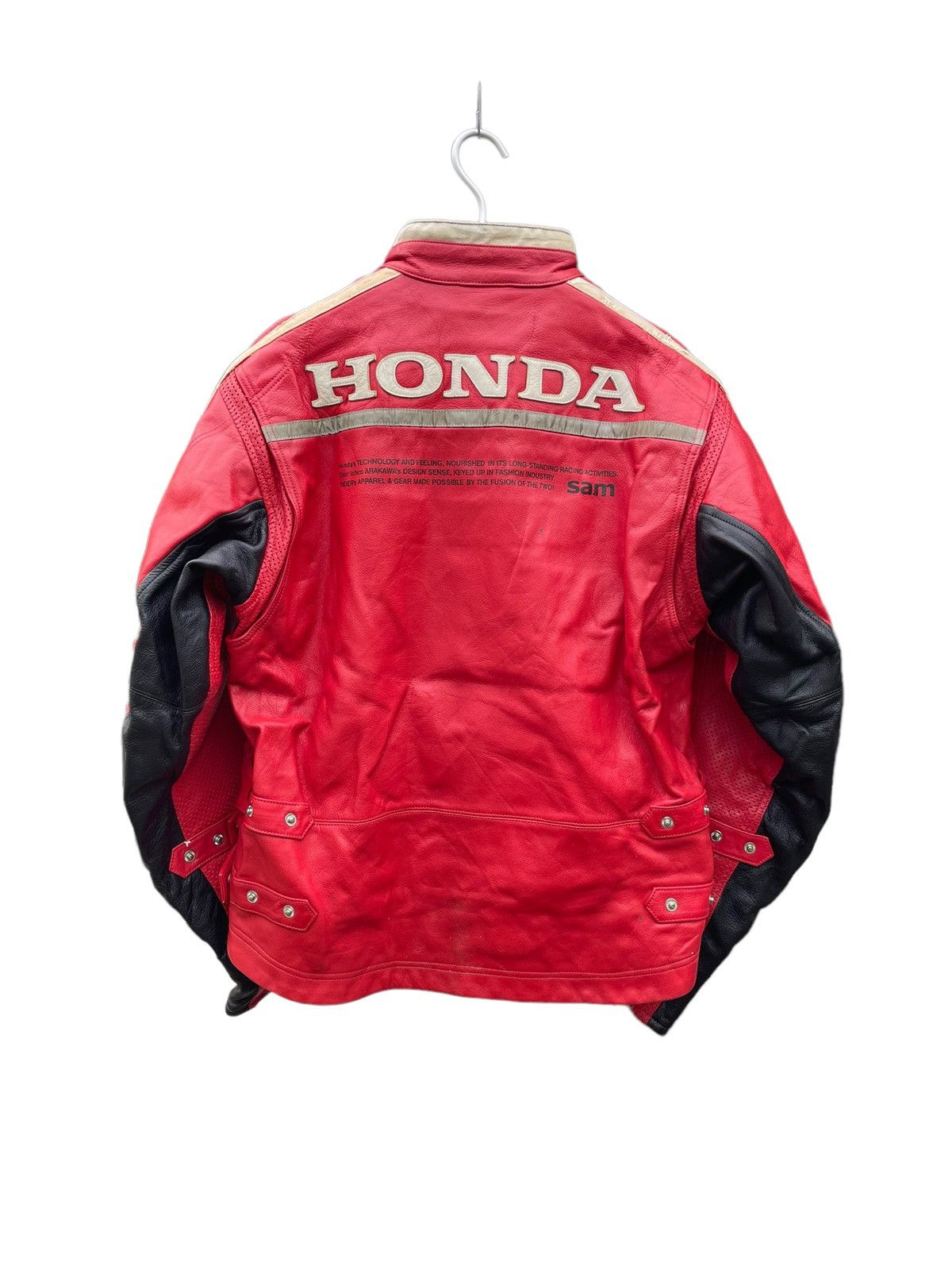 Honda × Leather Jacket Honda Leather Riding Jacket | Grailed