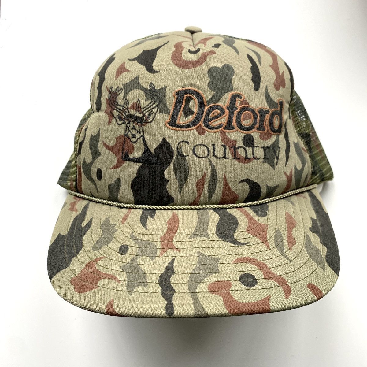 Camo × Trucker Hat × Vintage Vintage 1980s Deer Hunting Camo Trucker ...
