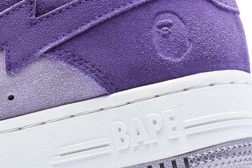 Bape BAPE STA #3 SUEDE PURPLE SIZE 6 | Grailed